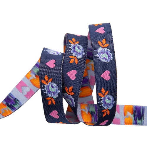 Tula Pink - Renaissance Ribbon - Painted Roses - TK71/1 Navy | Kaela’s ...