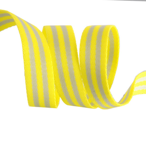 Tula Pink - Webbing - 1" Grey/Neon Yellow | Kaela’s Patch