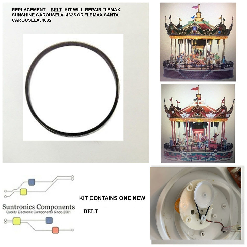Lemax sunshine Carousel#14325 or Lemax santa Carousel#34682 belt kit ...