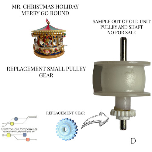 Mr. Christmas Merry Go around replacement Pulley gear | Happy Holidays ...