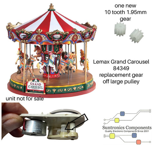 Lemax grand Carousel model# 84349 10 tooth gear | Happy Holidays Parts