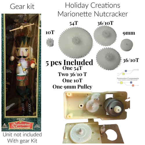 Holiday Creations Marionette Nutcracker gear kit | Happy Holidays Parts