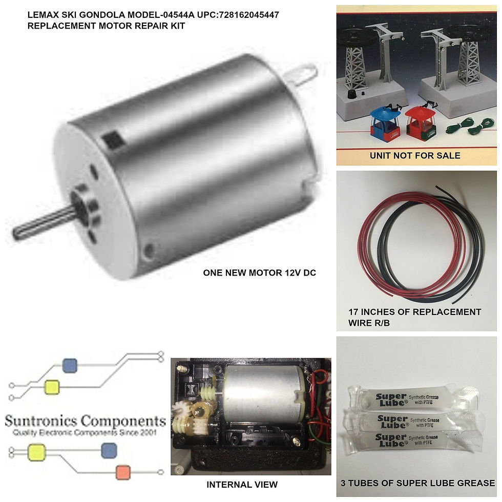 LEMAX VILLAGE COLLECTION SKI GONDOLA REPLACEMENT PART- MOTOR KIT ...