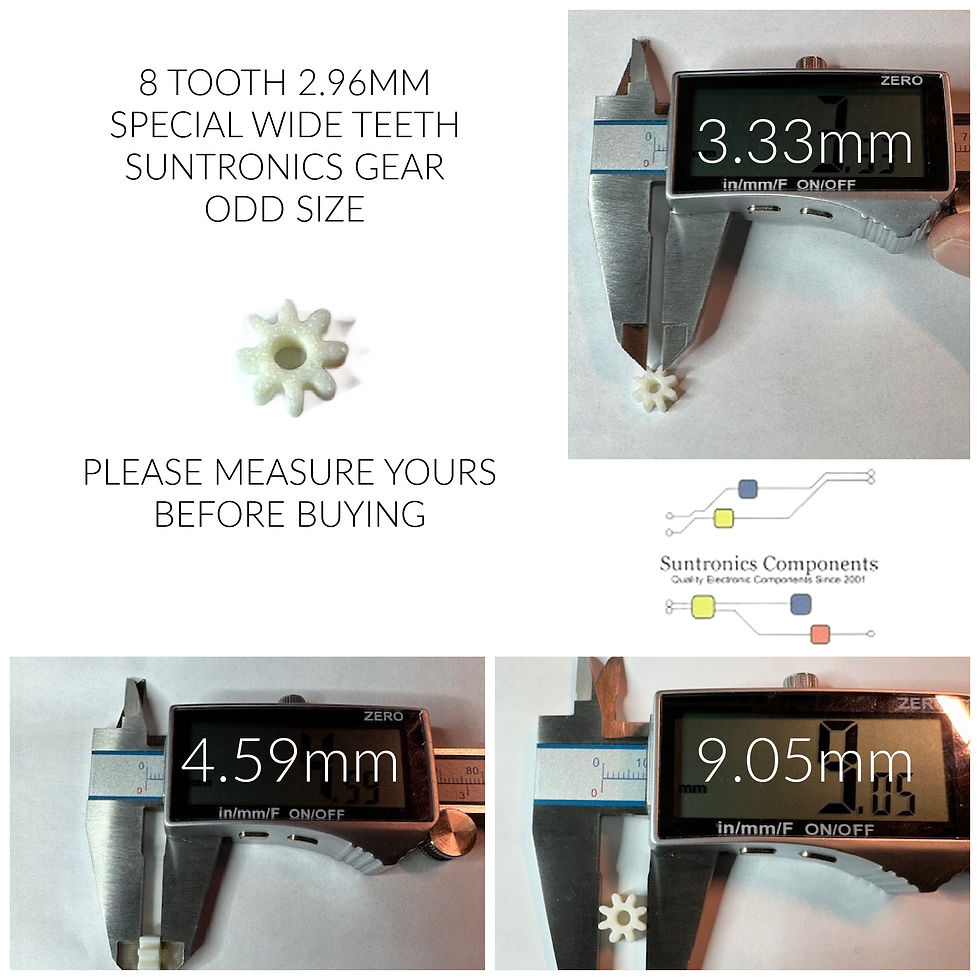 8 TOOTH 2.96MM HOLE WIDE TOOTH GEAR | Happy Holidays Parts