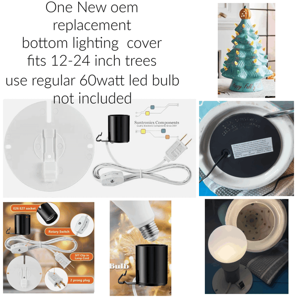 C/4NNL2/0031 Ceramic tree replacement base using regular led lamp bulb ...