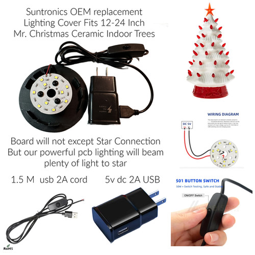 F&G/9GTKZ/0131 Mr. Christmas Ceramic tree replacement led base plate by ...