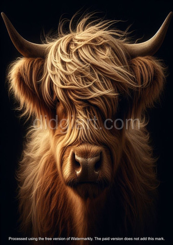 Apollo Highland Cow Print | didgiart