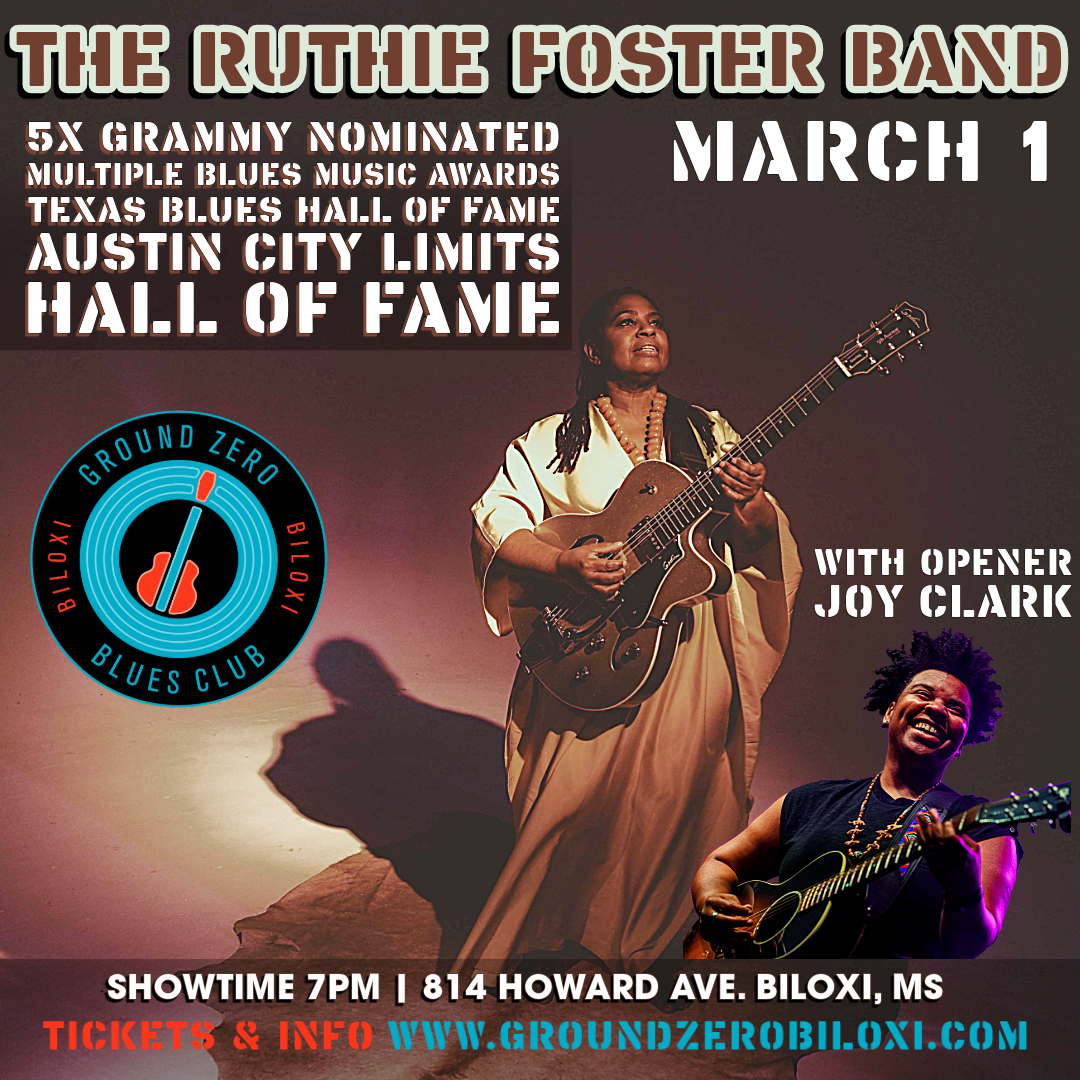 The Ruthie Foster Band with opener Joy Clark | Ground Zero Biloxi