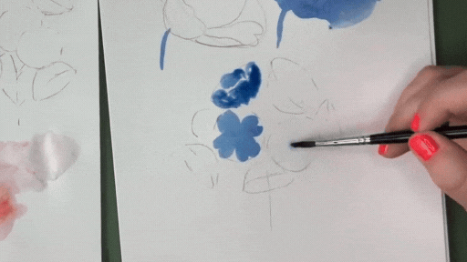 How to Paint A Watercolor Mayflower