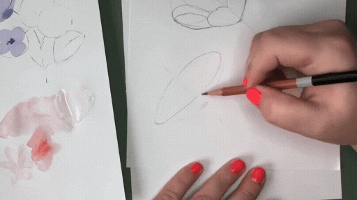How to Paint A Watercolor Mayflower