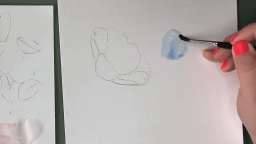 How to Paint A Watercolor Mayflower