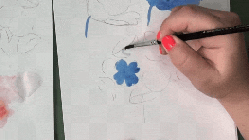 How to Paint A Watercolor Mayflower