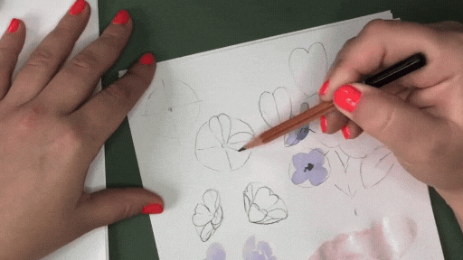 How to Paint A Watercolor Mayflower