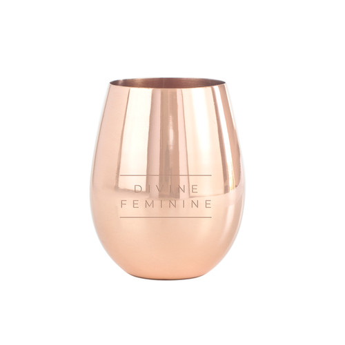 DIVINE FEMININE Pure Solid Copper Chalice Cup | Candy Marx