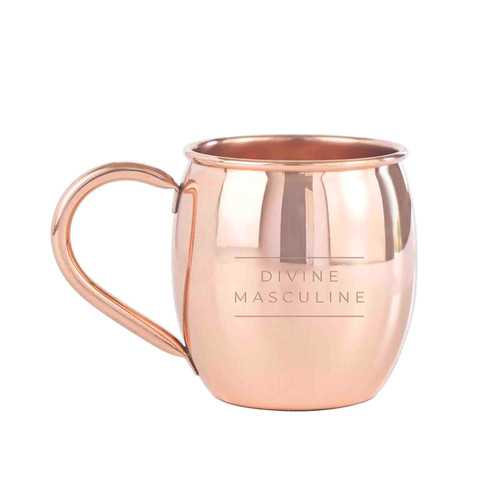 DIVINE MASCULINE Pure Solid Copper Mug | Candy Marx