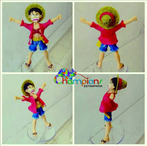 Action Figure Luffy em arte de Biscuit | champions