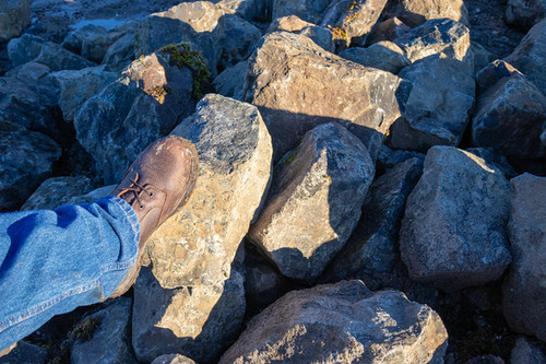 Quality Black Basalt - 1/2 - 1 man | West Seattle Stone