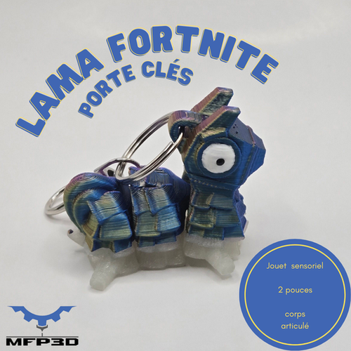 Lama Fortnite porte-clés | MFP3D