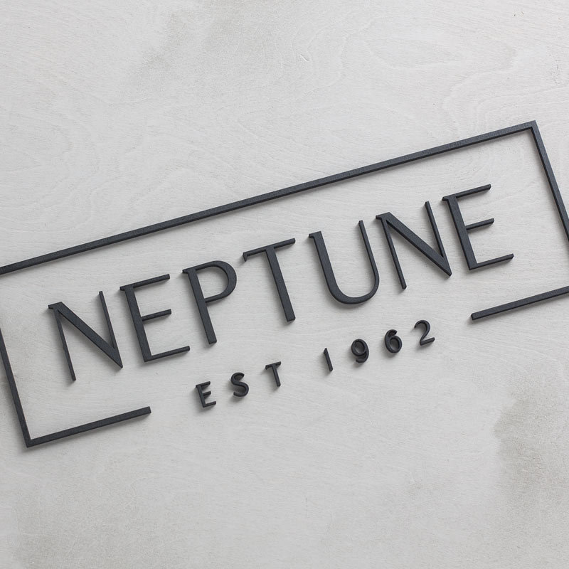 Neptune Floating Logo Sign
