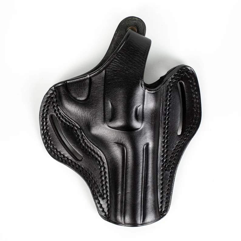 Colt Python or King Cobra Handmade 4" OWB Premium Leather Holster | Kaztac