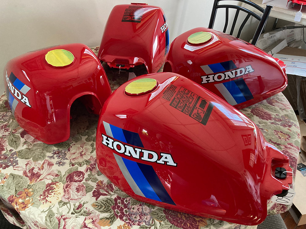 12 Lessons Learned Restoring / Painting Honda BIG RED Metal Gas / Fuel ...
