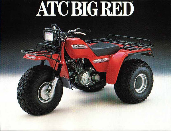 1986 Honda Big Red 250ES atc brochures, ads, accessories and articles