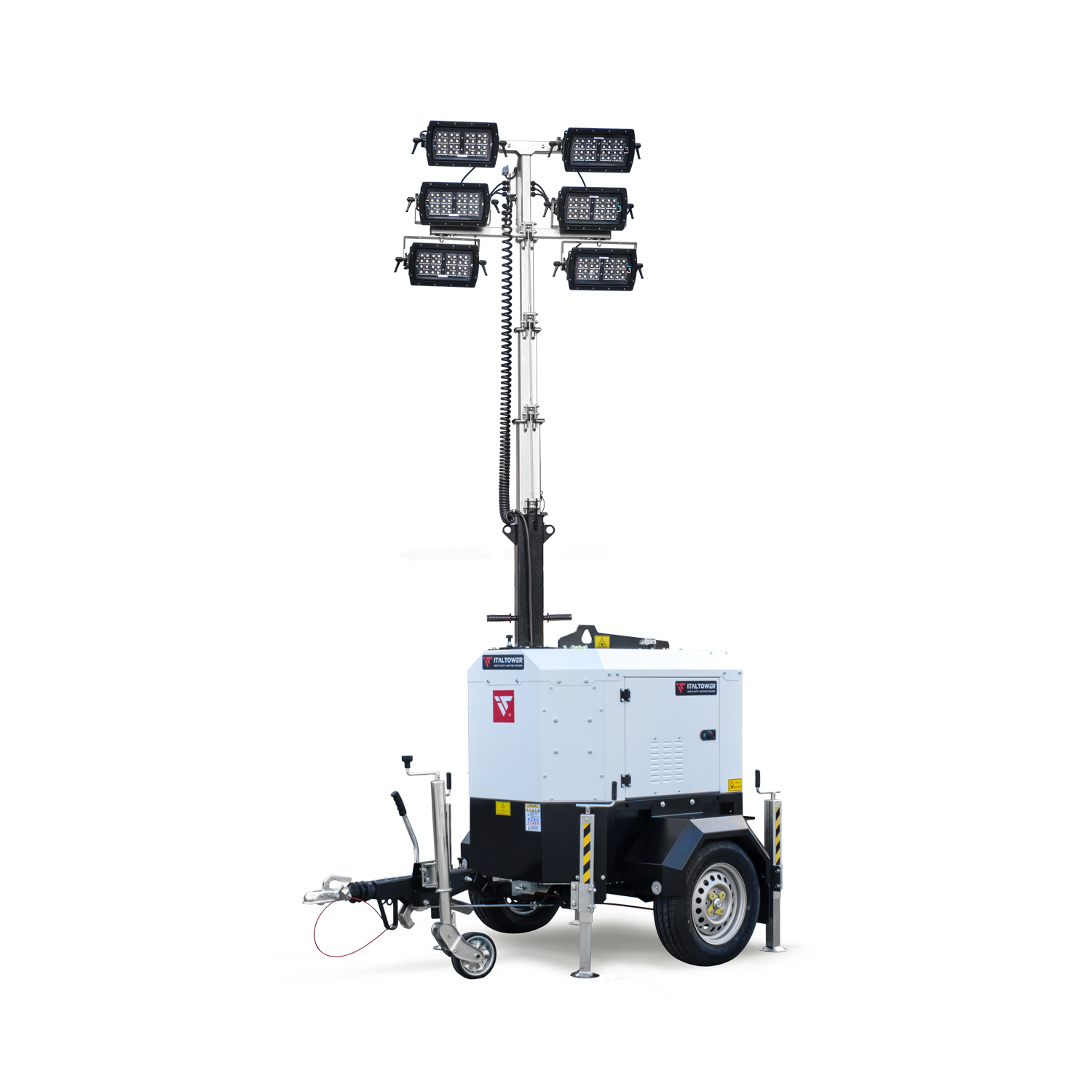 Mantis Pro - Gemotoriseerde lichtmasten | Italtower - LED-lichtmasten