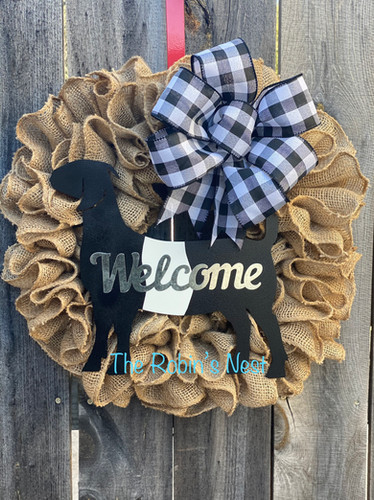 Paint Boer Goat Wreath | Lucky Farms