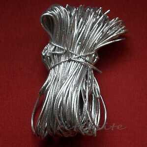 10" Silver stretch loop - 25 per pack | SWC Supply