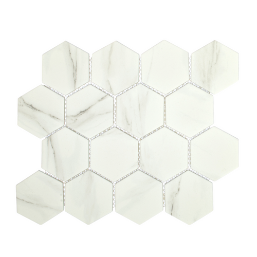 GD Enamel 3" Hexagon Blanco Matt | Cercan Tile