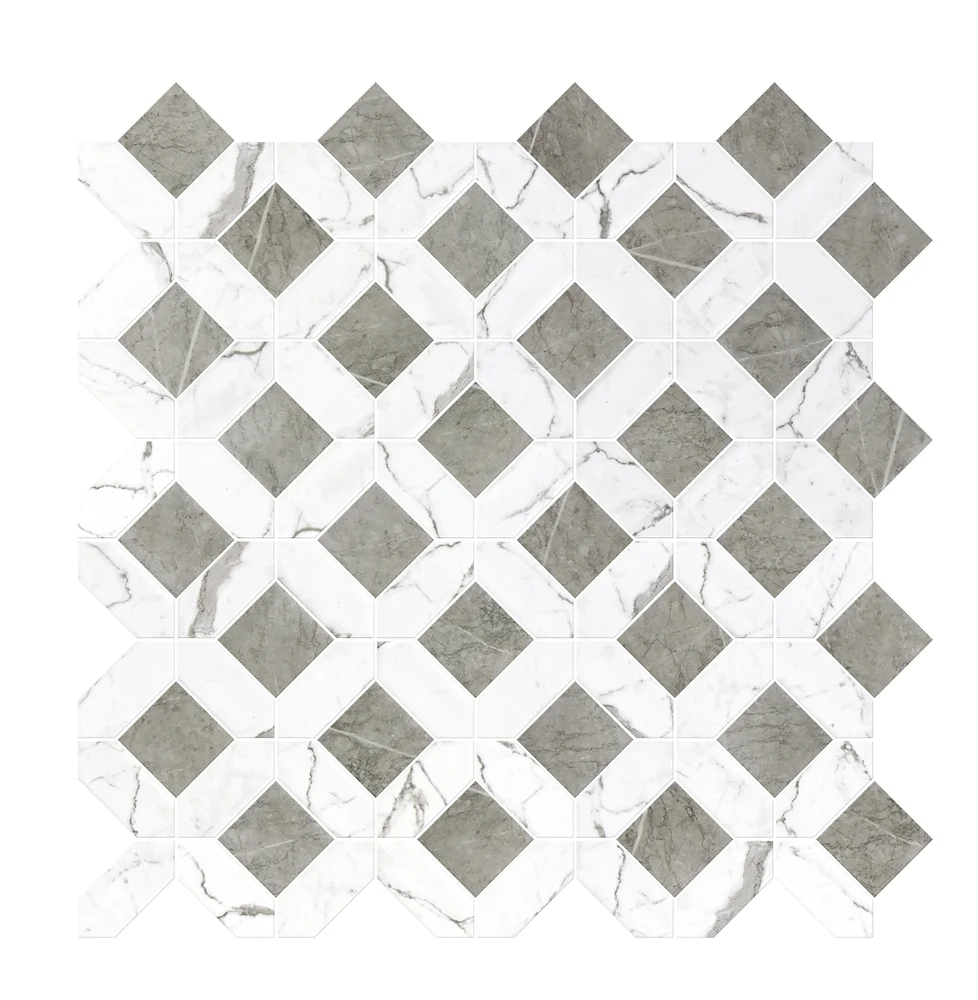 GD Enamel Weave White and Grey | Cercan Tile