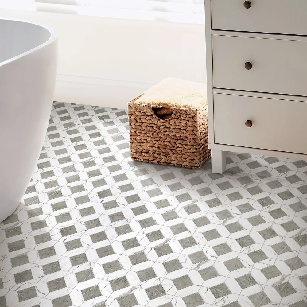 GD Enamel Weave White and Grey | Cercan Tile