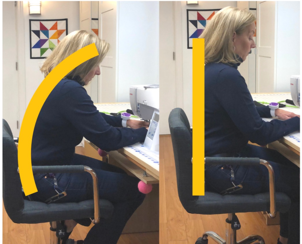 Pain-free sewing and machine quilting