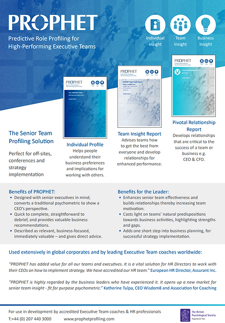 PROPHET | INCLUSIVE EXECUTIVE COACHING & LEADERSHIP DEVELOPMENT