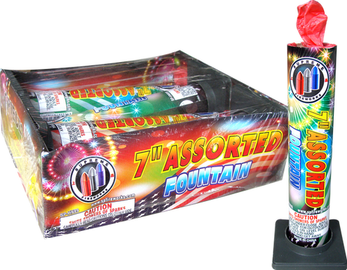 7" ASSORTED FOUNTAIN | FFD Fireworks