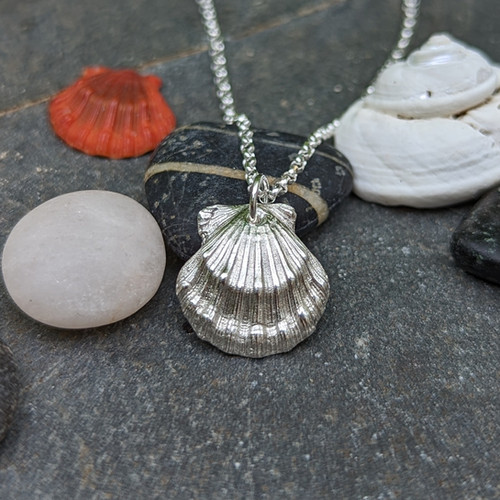 Silver Sunrise Shell Necklace | Sea & Solder