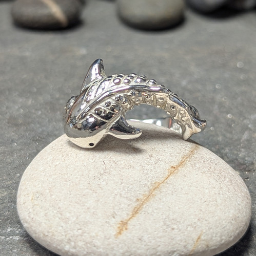 Silver Whale Shark Ring - Spencer | Sea & Solder
