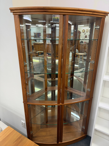 Sorenmobler riviera solid rimu corner display cabinet! | The Heart Of ...