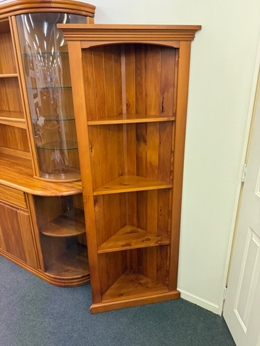 Solid rimu corner bookcase! | The Heart Of Rimu Furniture co