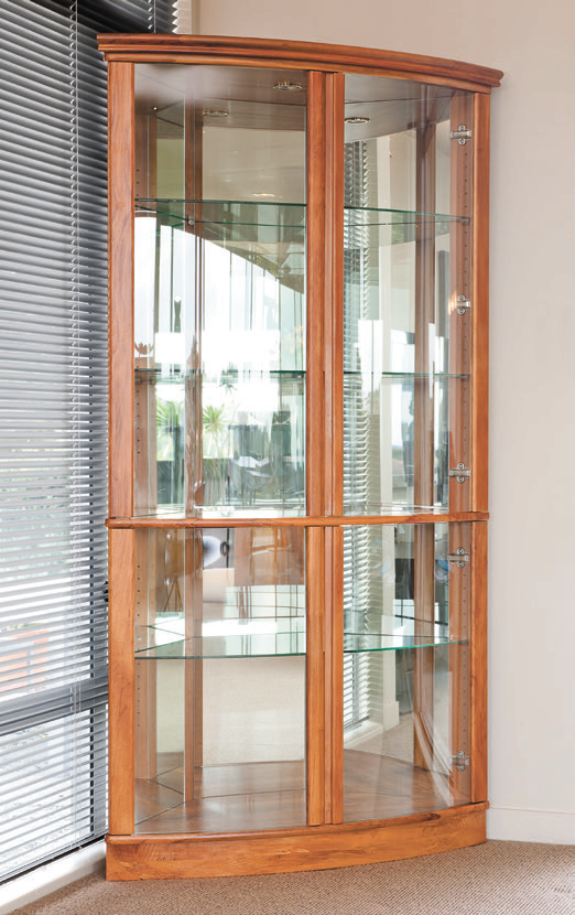 Sorenmobler Riviera Corner Display Cabinet | The Heart Of Rimu Furniture co