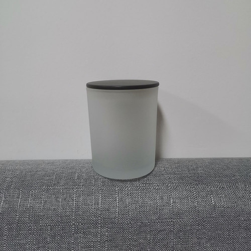 4oz Frosted Clear Glass Jars with Thin Matte Black Metal Lids 90 each ...