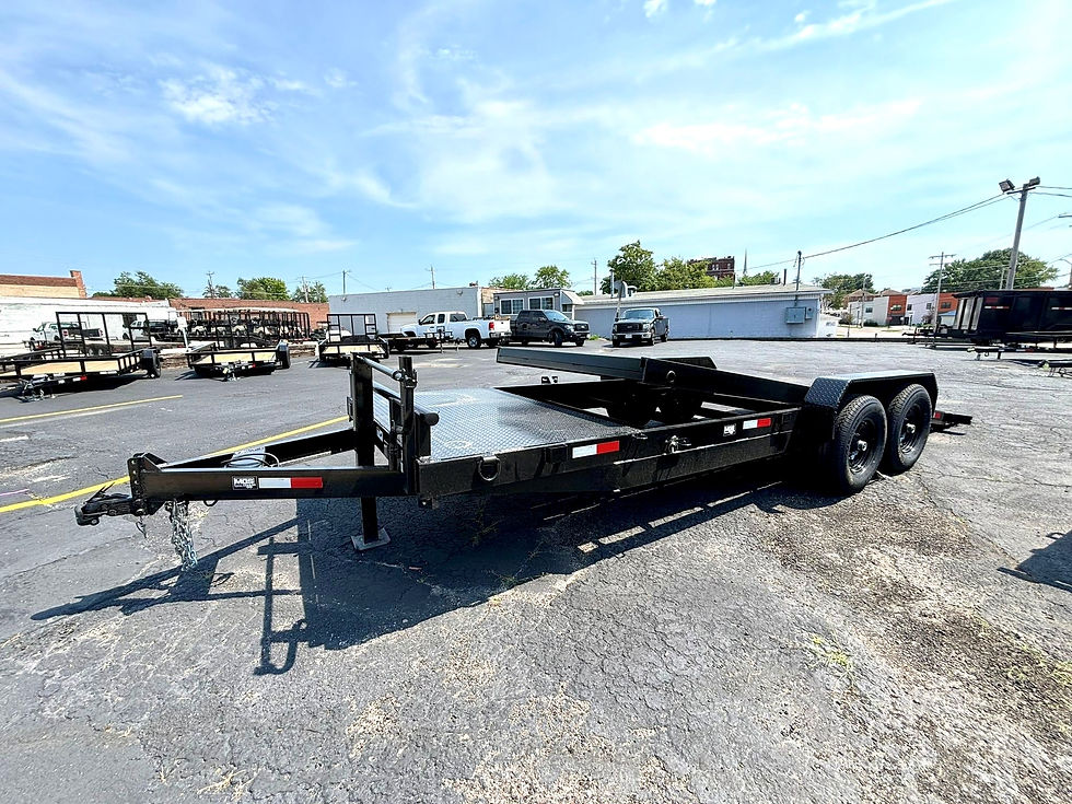 Split Deck Trailer 82"x22' 14K Tandem Axle (Tilt Trailer) | Mysite