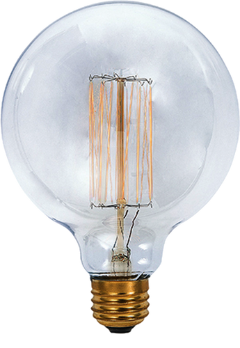 Bombilla incandescente decorativa vintage humo Globo, 127V, 35W, E27 ...