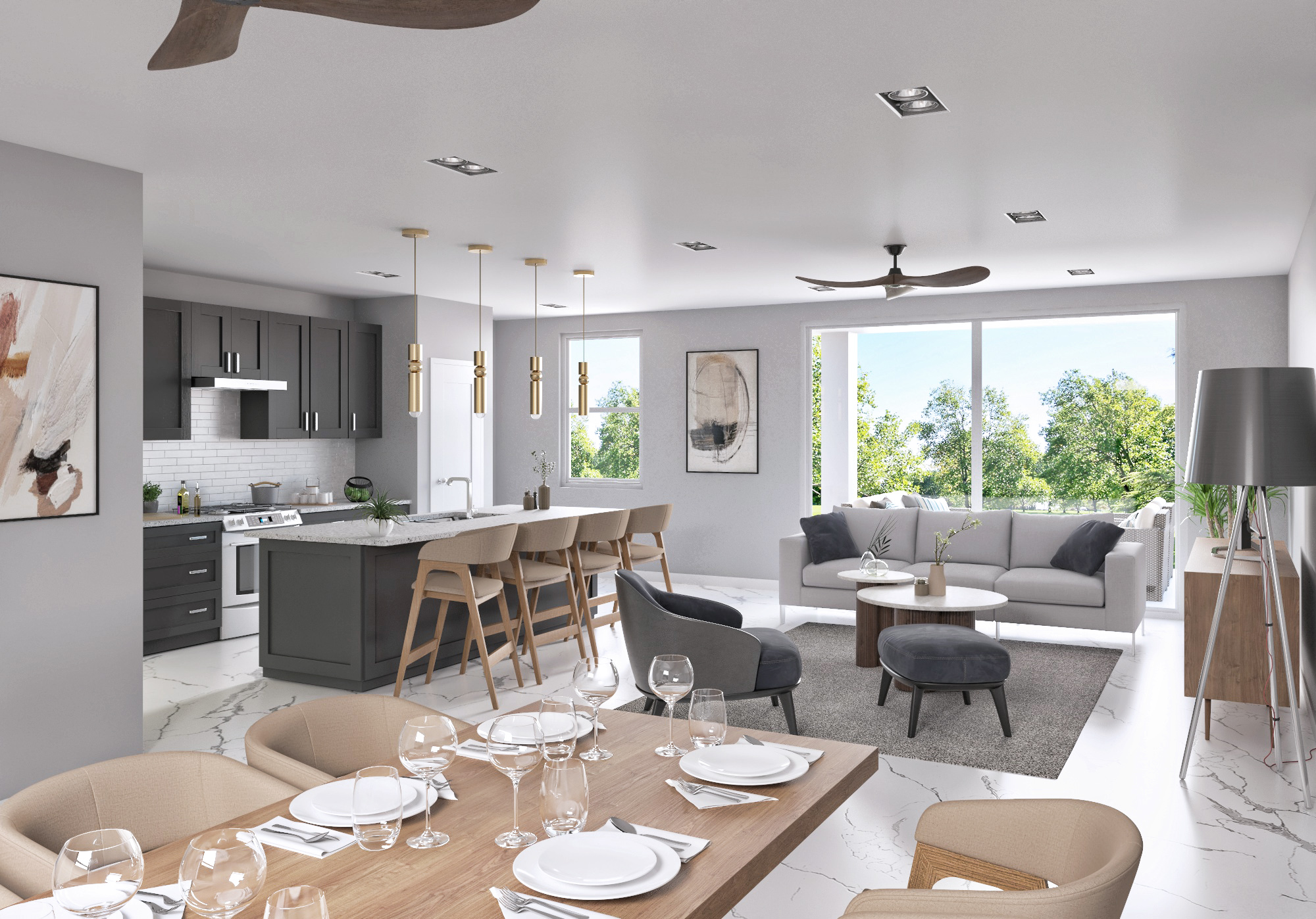 Ultra-Realistic Living Room Photorealism | ArchiVinci | 5902