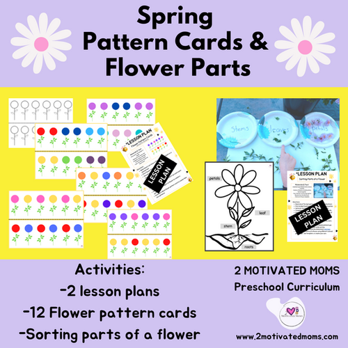 Spring Flower Patterns & Parts Lessons | 2 Motivated Moms