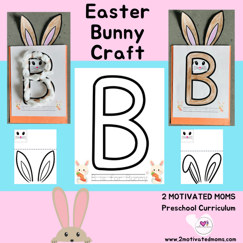 Easter Bunny Craft, Spring Craft | 2 Motivated Moms