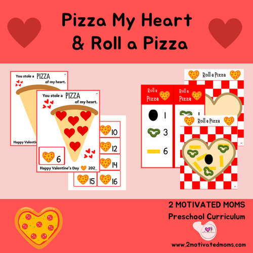 Valentine's Day Pizza Activities | 2 Motivated Moms