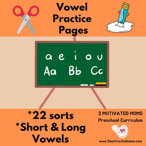 Beginning Short & Long Vowel Practice Pages | 2 Motivated Moms