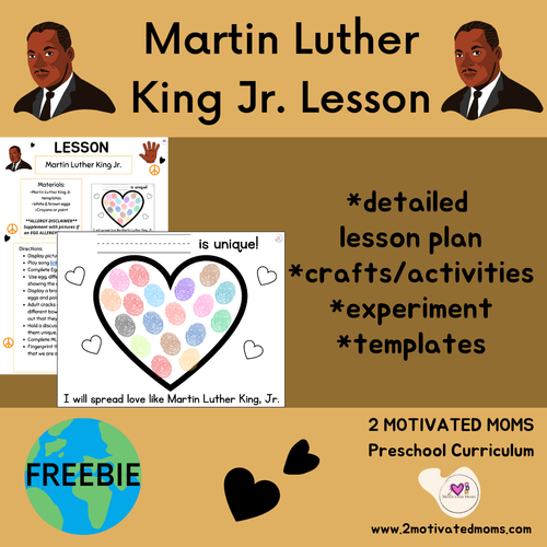 Martin Luther King Jr Freebie, Black History Month | 2 Motivated Moms