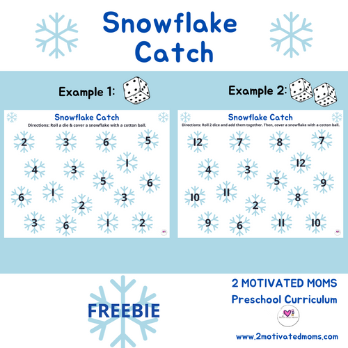 Winter Dice Game Freebie | 2 Motivated Moms